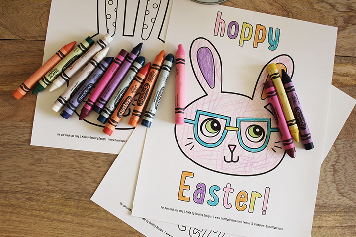 Hoppy Easter: FREE Bunny Coloring Sheets - Tonality Designs