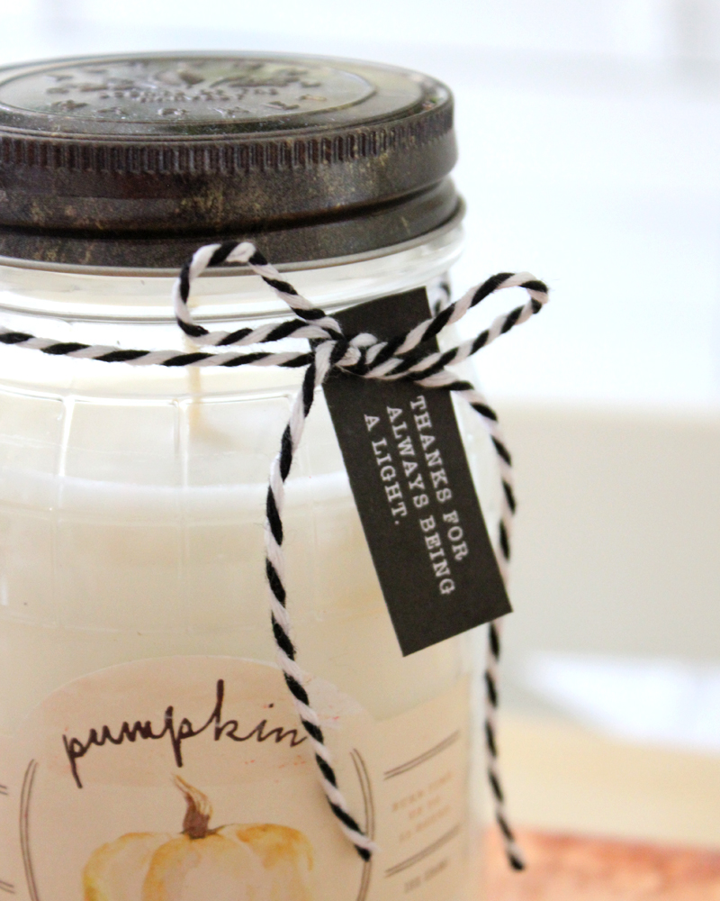 FREE Gift Tag: Thanks for Always Being a Light - Tonality Designs
