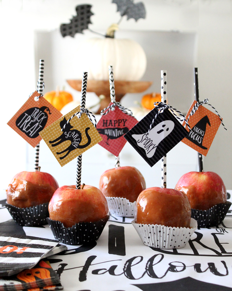 Caramel Apple Tips & My Latest Halloween Printable - Tonality Designs