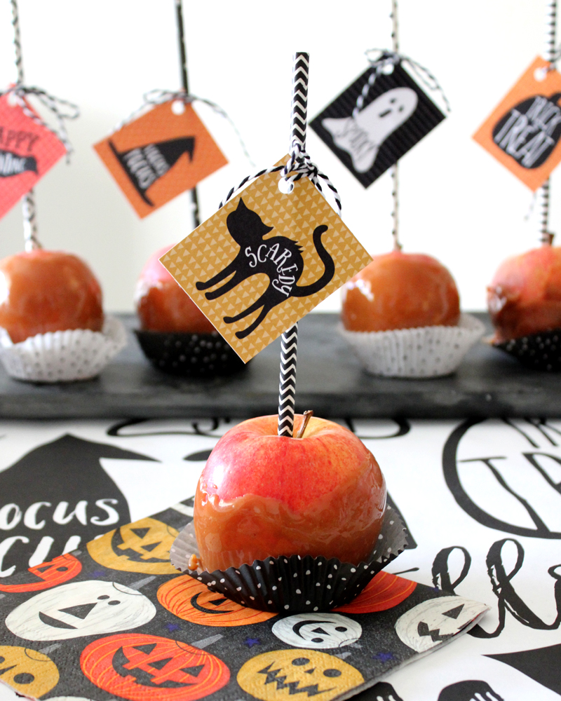 Caramel Apple Tips & My Latest Halloween Printable - Tonality Designs