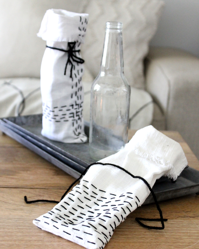 DIY Embroidered Jar & Bottle Covers - Tonality Designs