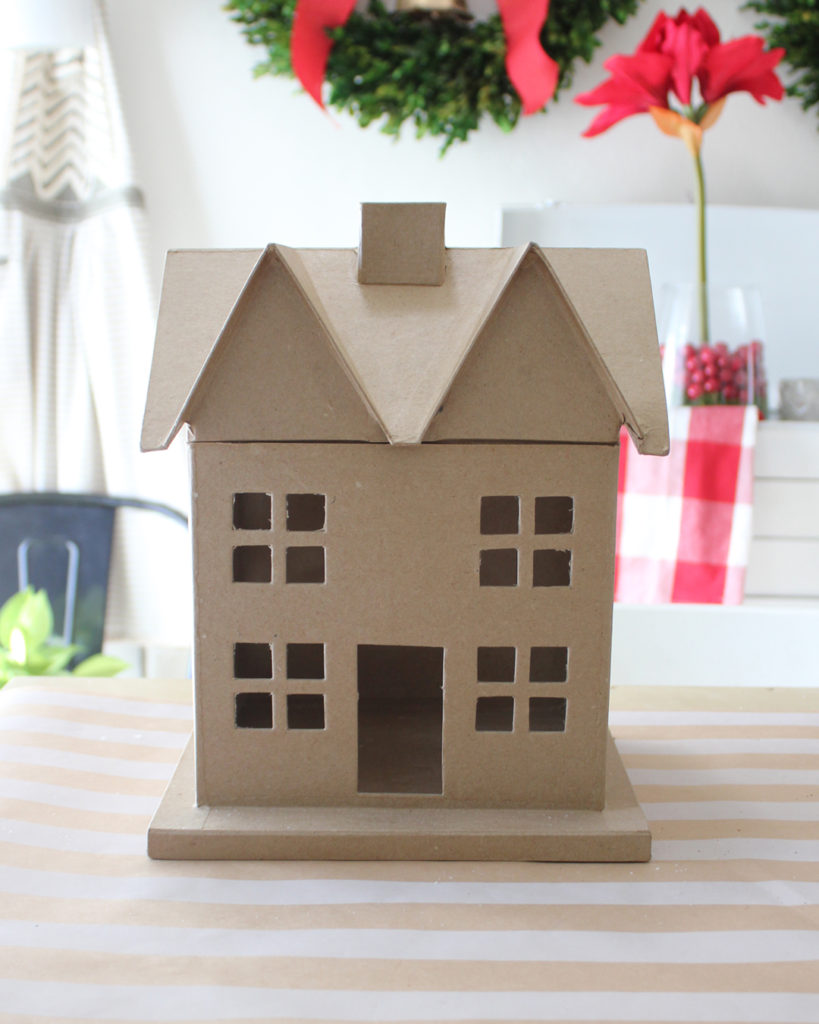 DIY Vintage-Inspired Christmas Glitter House - Tonality Designs