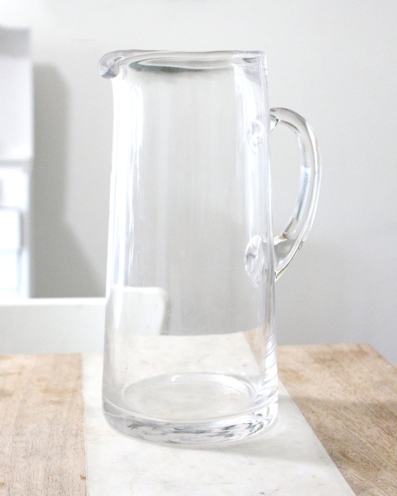 DIY Vinyl Diamond Pattern Glass Pitcher - Tonality Designs