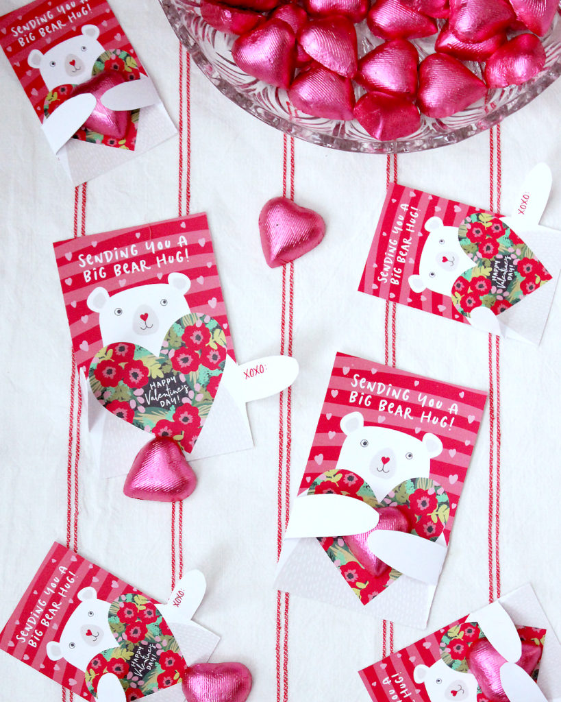 Bear Hug Valentines Free PDF Files - Tonality Designs