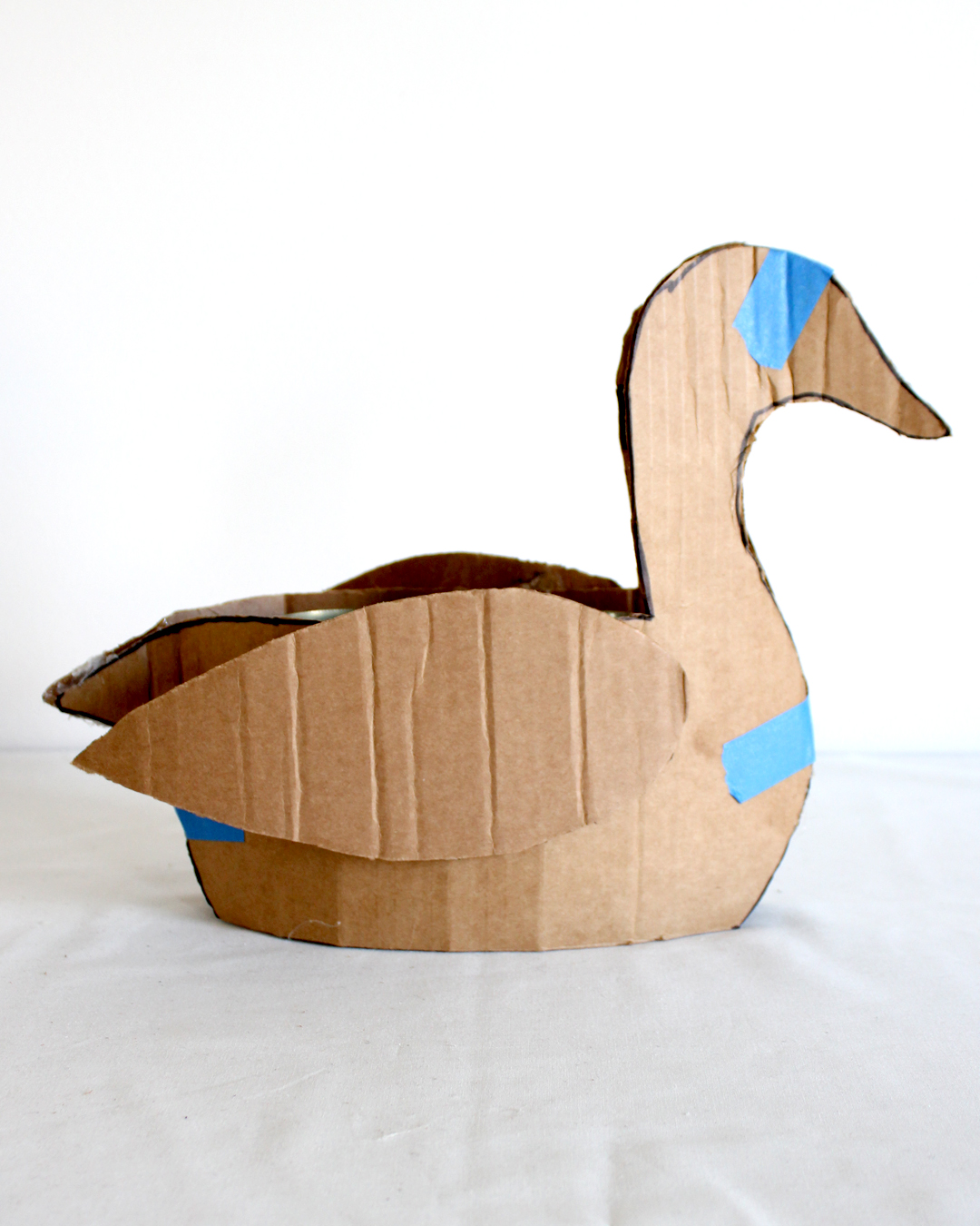 Upcycled Tin Can Mama Duck Vase (or Mother Goose, You Decide ...