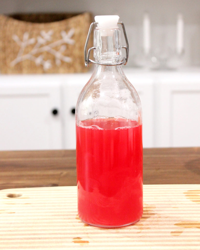No-Cook Watermelon Simple Syrup - Tonality Designs